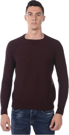 Daniele Alessandrini Homme, Pulls, Rouge, Taille: XL Maglia Giro Toppa