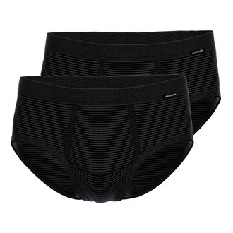 Ammann 2er Pack Herren Slip - Brief mit Eingriff - Unterhosen aus Baumwolle und Polyester - Doppelpack - Farbe Anthrazit - Gr&ouml;&szlig;e 12