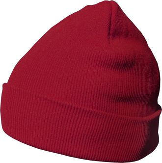 DonDon M&uuml;tze Herren M&uuml;tze Damen Winterm&uuml;tze Beanie klassisches Design Bordeaux rot