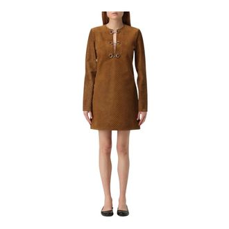 Gucci Schickes Mini Kleid mit Metall Detail - - Dresses - Damen - Beige - M