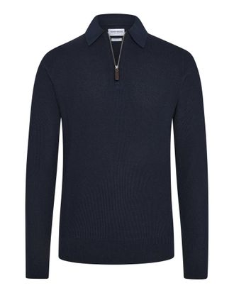 Tom Rusborg Troyer mit Umlegekragen und Seidenanteil in