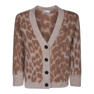 Ganni Damen, Strickwaren, Beige, SGr&ouml;&szlig;e