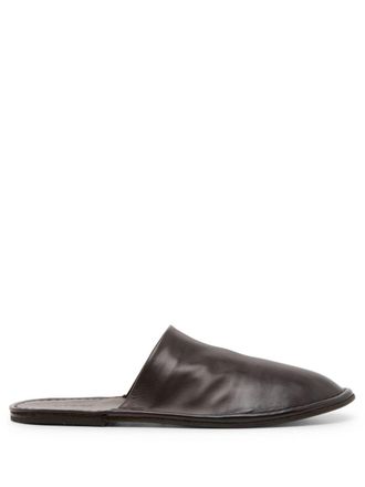 Mars&egrave;ll mules en cuir Filo &agrave; bout rond - Marron