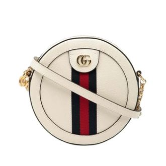 Gucci Pre-owned Mini Round Ophidia Crossbody Bag - - Pre-owned - Damen - Beige - ONE SIZE