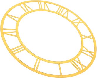 Aboofan Römische Ziffern Wanduhr Zifferblatt Aufkleber Spiegeloptik Rund DIY Uhrzeigerscheibe Wandtattoo Für Wohnzimmer Hotel Flur Einfache Montage