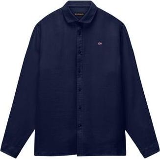 Napapijri Chemise droite &agrave; manches longues en lin