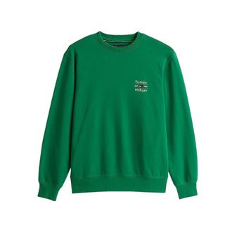 Tommy Hilfiger Sweatshirt mit gesticktem Logo - - Sweatshirts & Hoodies - Herren - Gr&uuml;n - S