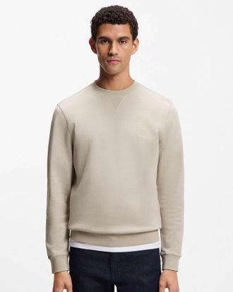 Boss Orange by Hugo Boss Westart Rundhals Sweatshirt in Hellgrau