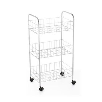 MSV Chariot Multi-Fonctions 3 Niveaux Acier Chrom&eacute;