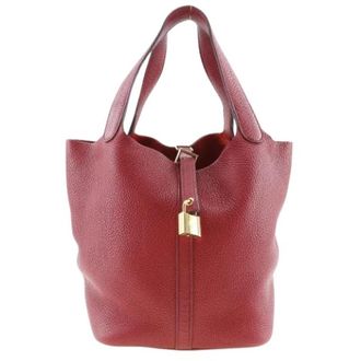 Herm&egrave;s Pre-owned Picotin Lock MM Handtasche Rot - - Pre-owned - Damen - Rot - ONE SIZE