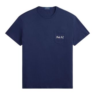Ralph Lauren Polo Bear T-Shirt mit Tasche - - Tops - Herren - Blau - S