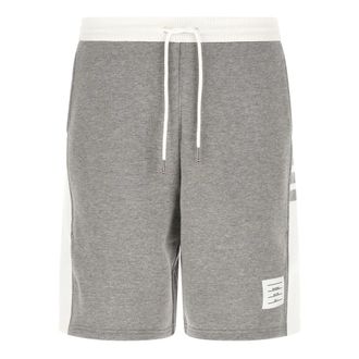 Thom Browne Homme, Shorts, Gris, Taille: XL Classic Loopback 4-Bar Sweatshorts