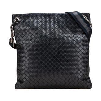 Bottega Veneta Pre-owned Leder Gewebte Umh&auml;ngetasche - - Pre-owned - Damen - Schwarzk - ONE SIZE