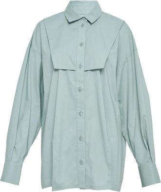 Enfold chemise à motif graphique - Vert