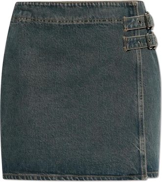 Samsøe & Samsøe Femme, Jupes, Bleu, Taille: 36 FR Sabethy Denim Skirt