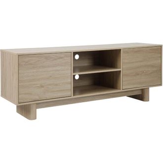 Oviala Meuble TV 160 cm scandinave bois clair