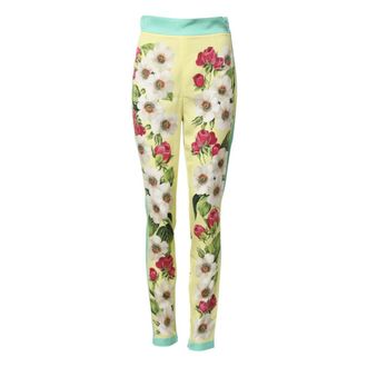 Dolce & Gabbana Femme, Pantalons, Multicolore, Taille: 36 FR High Waist Pants