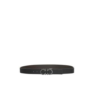 Ferragamo Wendbarer Lederg&uuml;rtel mit Gancini-Schlie&szlig;e - - Accessories - Herren - Schwarzk - 100 CM
