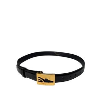 Ferragamo Pre-owned Patent Leather Belt - - Pre-owned - Damen - Schwarzk - ONE SIZE