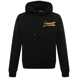 Dsquared2 Cool Fit Logo Schwarzer Hoodie