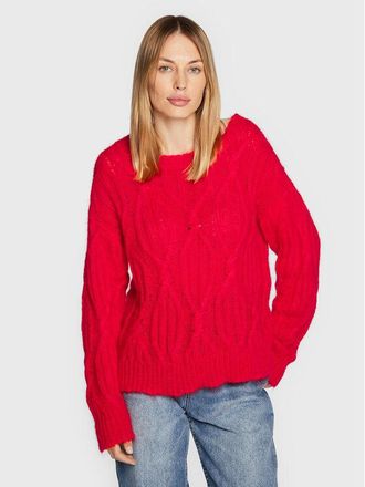 Twin-Set Pullover 222TT3340 Rot Relaxed Fit