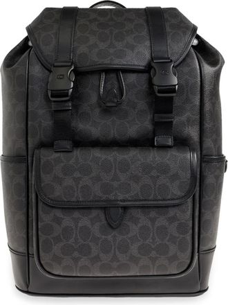 Coach Homme, Sacs, Noir, Taille: ONE Size Monogram Backpack