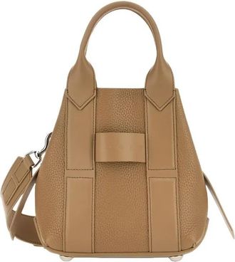 Hogan Hobo Bags - Structured Leather Shopping Bag - Gr. unisize - in Beige - f&uuml;r Damen
