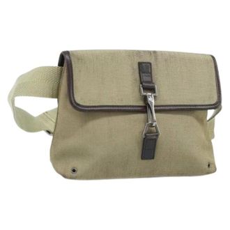 Gucci Sac port&eacute; &Eacute;paule en Toile Pre-owned - Femme - Pre-owned - Beige - Taille: ONE Size