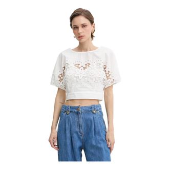 Patrizia Pepe Damen, Blusen & Hemden, Wei&szlig;, LGr&ouml;&szlig;e