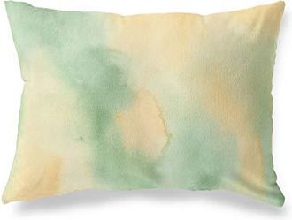 Bonamaison Le Jardin du Lin Kissen Zierkissenbezug Aquarell Thema Kissenbezug, Weich Bequem, Für Zuhause Autos Büro Sofa Wohnzimmer Couch Schlafzimmer Dekor, 35x
