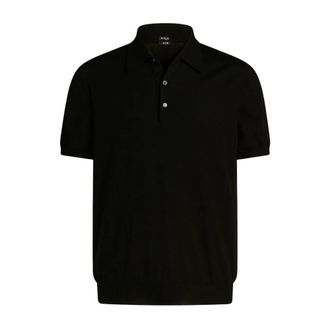 Kiton Kurz&auml;rmeliges Poloshirt aus reiner Baumwolle - - Tops - Herren - Schwarzk - 3XL