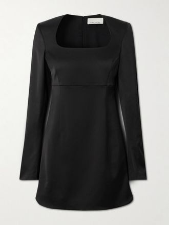 Liberowe Judy Minikleid Aus Duchesse-satin - Schwarz