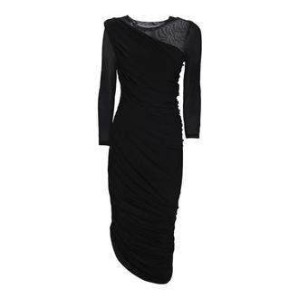 Norma Kamali Femme, Robes, Noir, Taille: 36 FR Robe Noire Diana Aw23