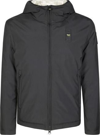 Blauer Herren, Jacken, Schwarzk, MGröße