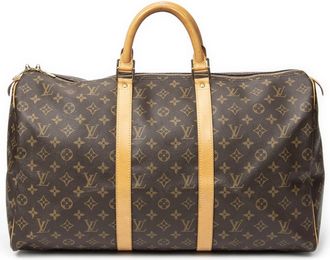 Louis Vuitton Crossbody Bags - Keepall 50 - Gr. unisize - in Braun - f&uuml;r Damen