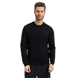A|X Armani Exchange Jacquard Rundhals-Pullover - - Knitwear - Herren - Schwarzk - S