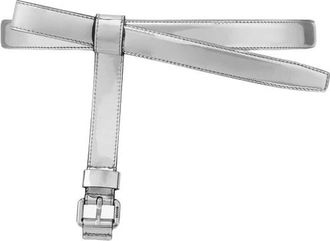 Moschino Femme, Accessoires, Gris, Taille: 90 CM Mirror Fabric Belt