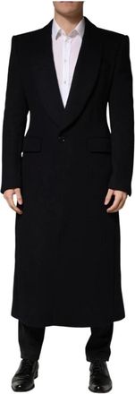 Dolce & Gabbana Homme, Manteaux, Noir, Taille: XL Trench-coat crois&eacute;