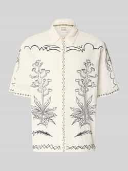 Scotch & Soda Regular Fit Freizeithemd mit Kentkragen und Stitchings