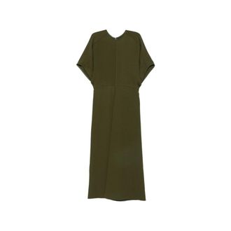 Victoria Beckham Eleanor Midikleid - - Dresses - Damen - Gr&uuml;n - S