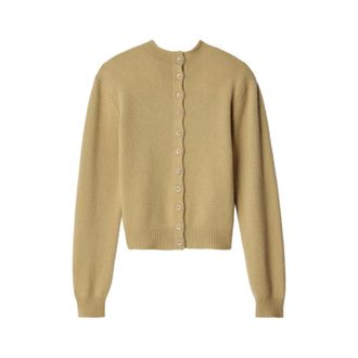 Christophe Lemaire Femme, Pulls, Beige, Taille: 38 FR Pull Boutonn&eacute; R&eacute;versible