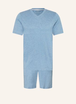 Schiesser Shorty-Schlafanzug Modern Nightwear blau