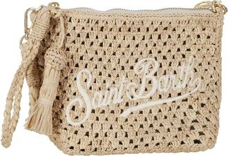 MC2 Saint Barth Femme, Sacs, Beige, Taille: ONE Size Pochette en raphia