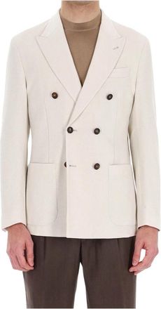 Eleventy Strukturierter Baumwoll-Blazer im Komfort-Stil - - Jackets - Herren - Beige - S