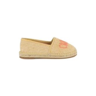 Chlo&eacute; Femme, Chaussures, Beige, Taille: 35 EU Logo Embroidered Espadrille