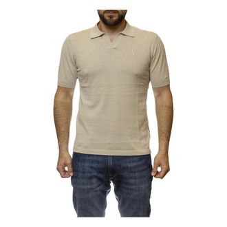 Refrigue Polo Knit Logo - - Tops - Herren - Beige - XL