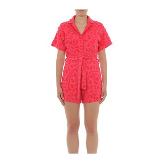 Moschino Kurzes Kleid aus Baumwolle- Modell A26099422 - - Jumpsuits & Playsuits - Damen - Rosa - L