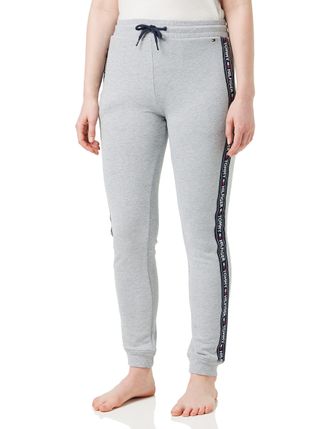 Tommy Hilfiger Damen Jogginghose Sweatpants Lang, Grau (Grey Heather), XS