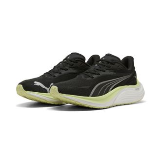 Puma Puma Damen Electrify Nitro 4 WN Stra&szlig;en-Laufschuh, Black-Apple Spritz-Vibrant Blue, 40.5 EU, Puma Black Apple Spritz Vibrant Blue, 41 EU