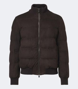 Fedeli Veste bomber rembourr&eacute;e en daim